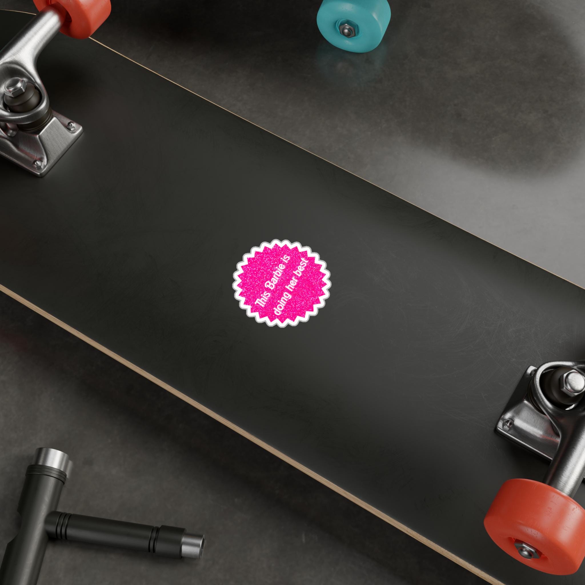 Sparkly Barbie Vinyl Decals, Inspirational Laptop Stickers, Cute Home ...