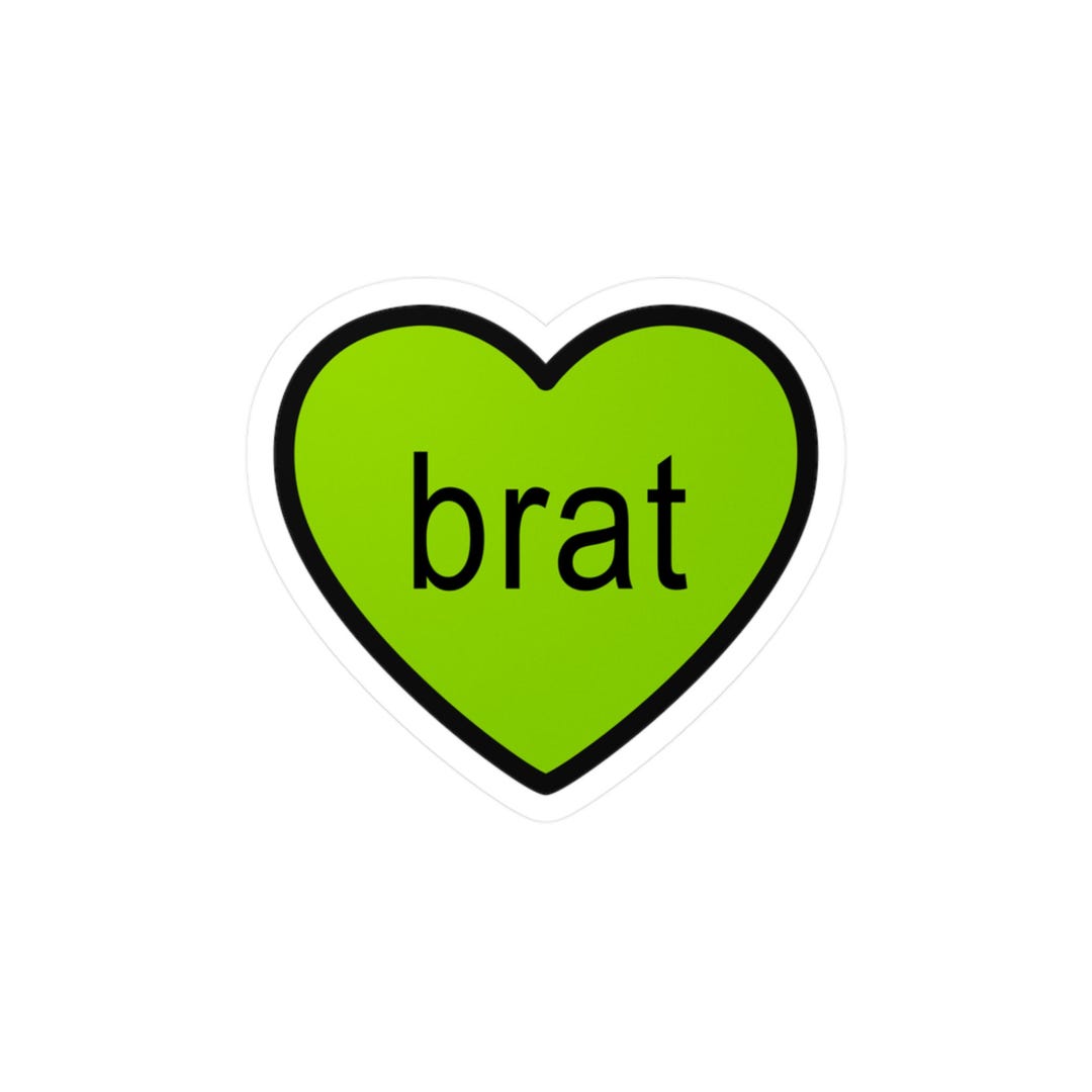Brat Inspired Sticker Charli Xcx Kiss-cut Vinyl Decals, Cute Stickers ...