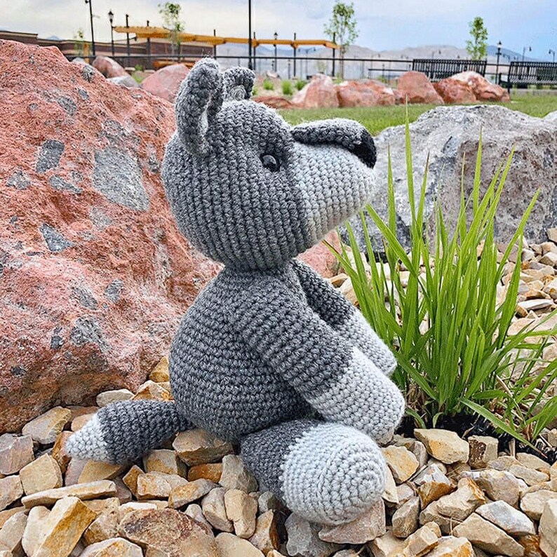 Little Wolf Crochet Pattern, Cute Wolf Amigurumi, Wolf Stuffed ...