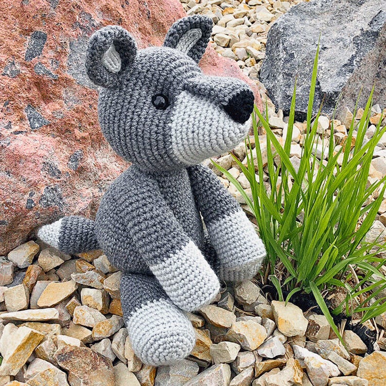 Little Wolf Crochet Pattern, Cute Wolf Amigurumi, Wolf Stuffed ...