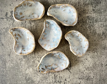 Oyster Shell Jewelry Dish / Ring Dish With "the World is Your Oyster ...