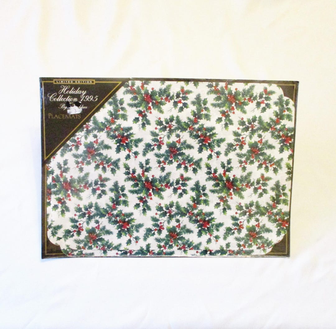 Vintage Holiday Collection 1995 Paper Placemats 15 Count Christmas ...