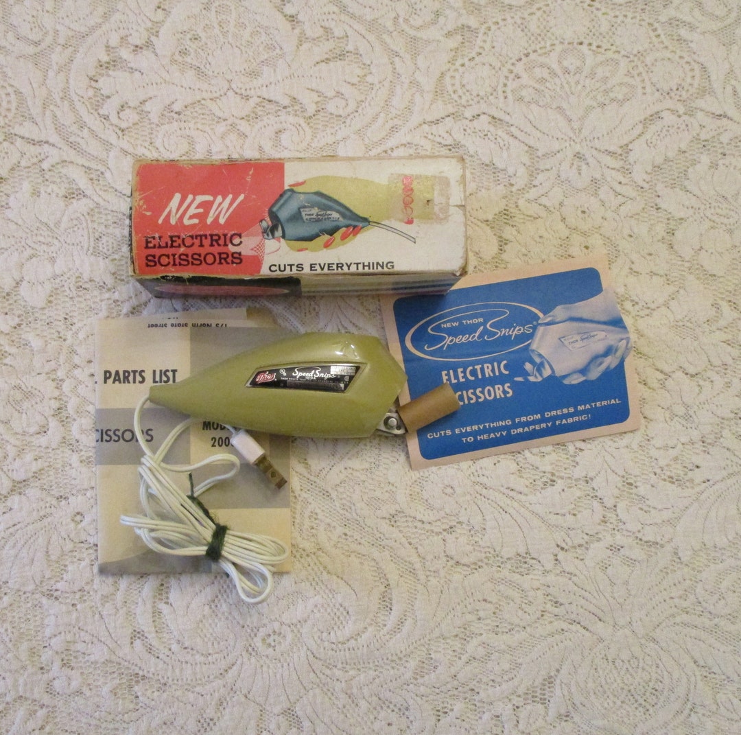 Vintage Thor Speed Snips Electric Scissors Sewing Cutting Tool Supplies ...
