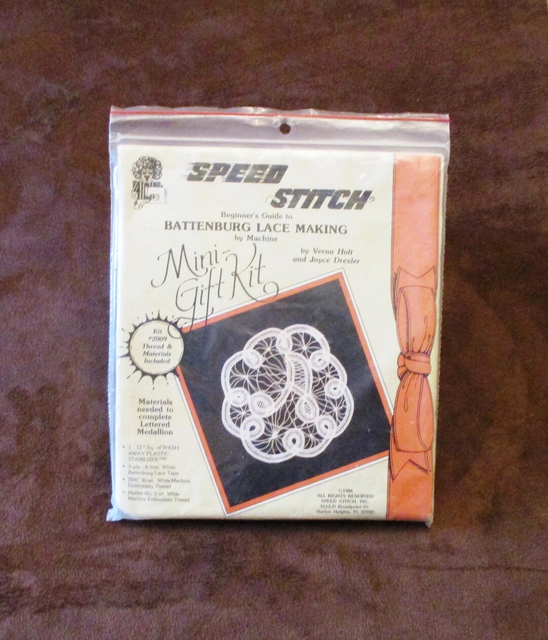 Vintage 1986 Speed Stitch Battenburg Lace Making Craft Kit #2009 - Etsy