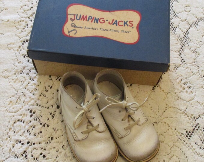 One Pair of Used Vintage Jumping Jacks Juniors Baby Shoes Size 5 ...