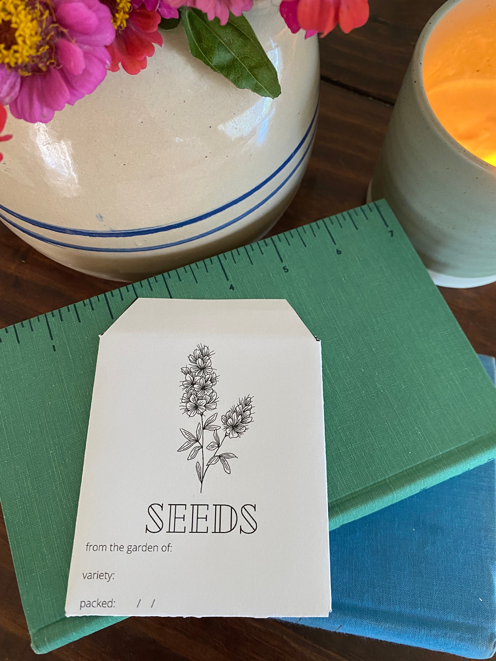 Printable Seed Packet Template: Cottagecore Garden Design (digital ...