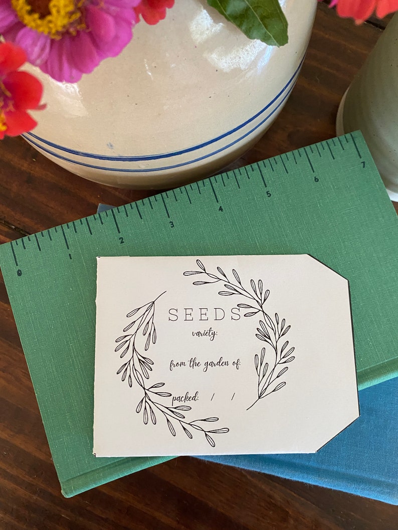Cottagecore Garden Seed Packet Template: Printable Seed Saver (digital ...