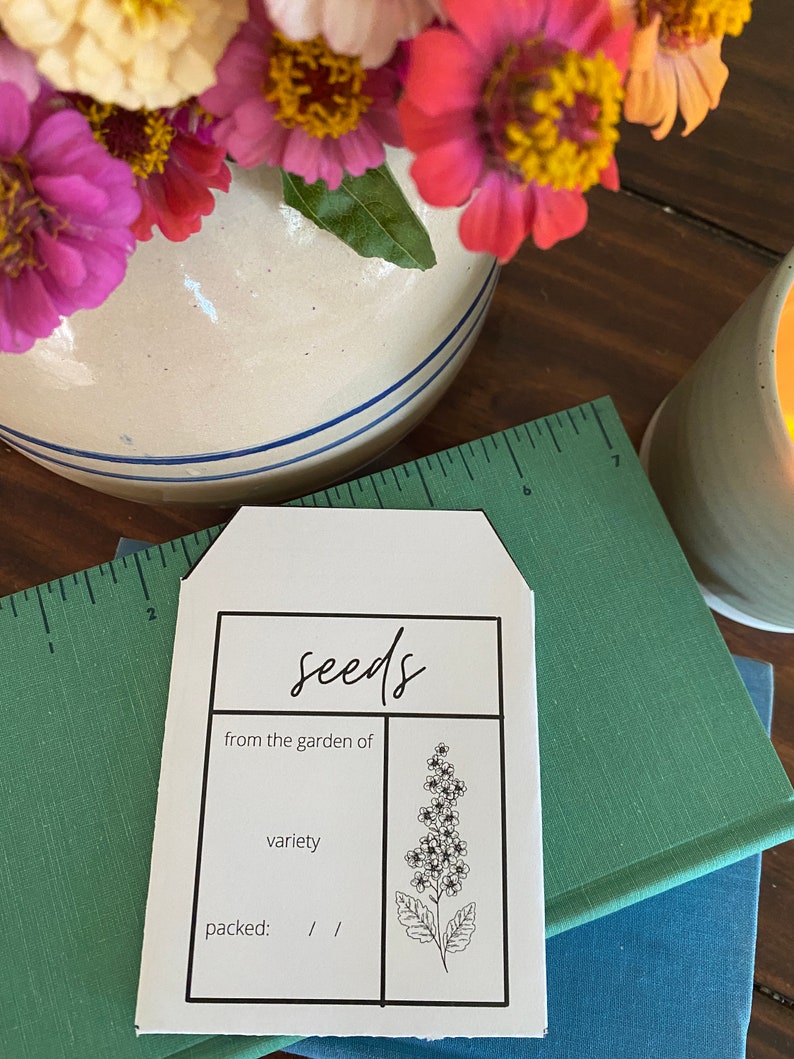 Vintage Seed Packet Printable: Cottagecore Garden Design (digital ...