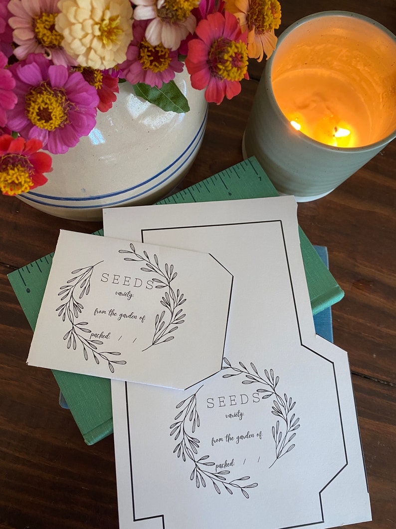 Cottagecore Garden Seed Packet Template: Printable Seed Saver (digital ...