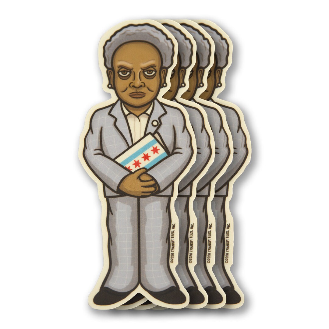 Lurking Lori Lightfoot Sticker 4 Pack Chicago Stickers, Chicago Mayor ...