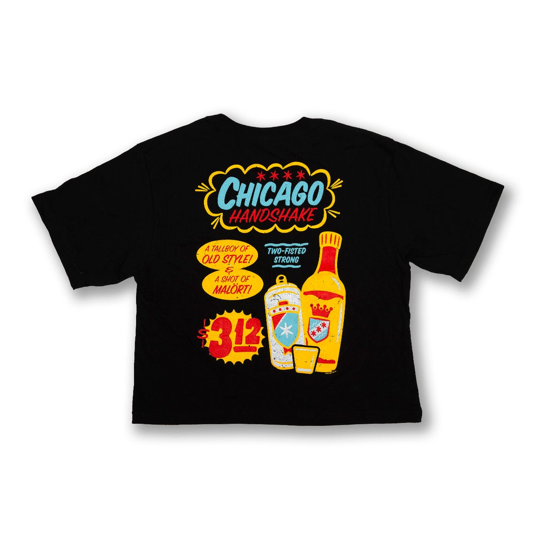 Chicago Handshake Sign Painting Crop Top - Women's - Chicago Handshake ...