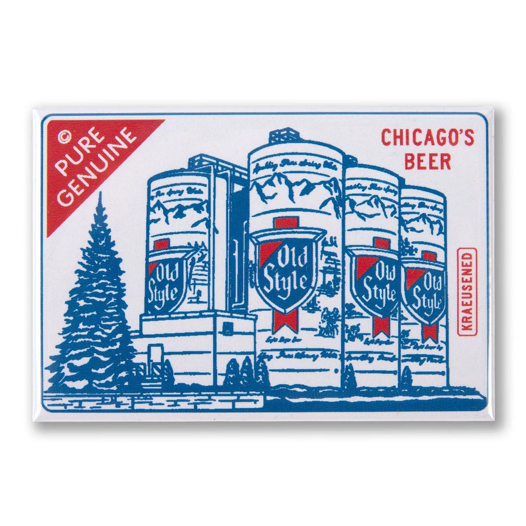 Old Style 6 Pack 3" X 2" Magnet - Old Style Magnet, Midwest Beer Gift ...