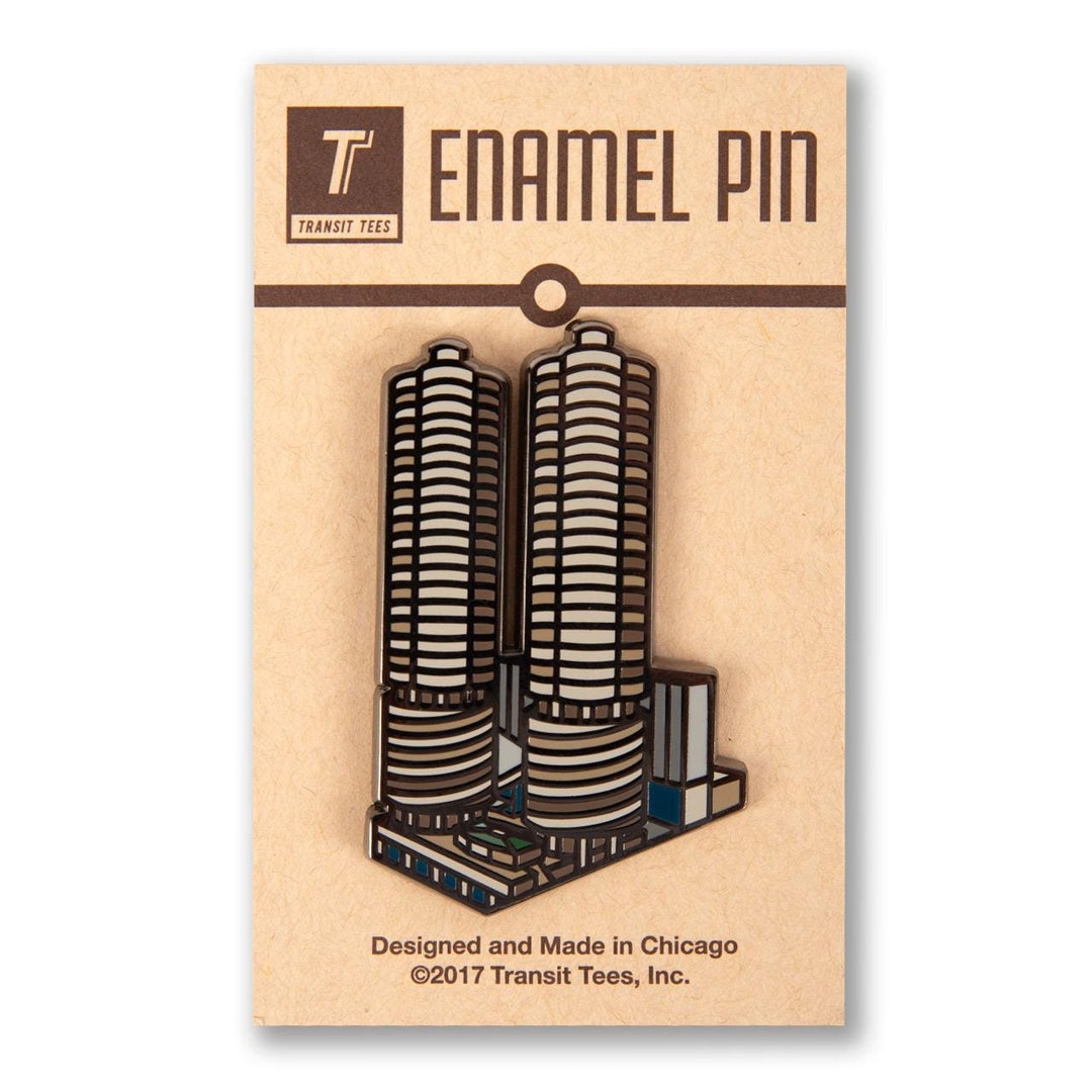 Corncob Tower Enamel Pin - Chicago Gift, Chicago Enamel Pin, Chicago ...