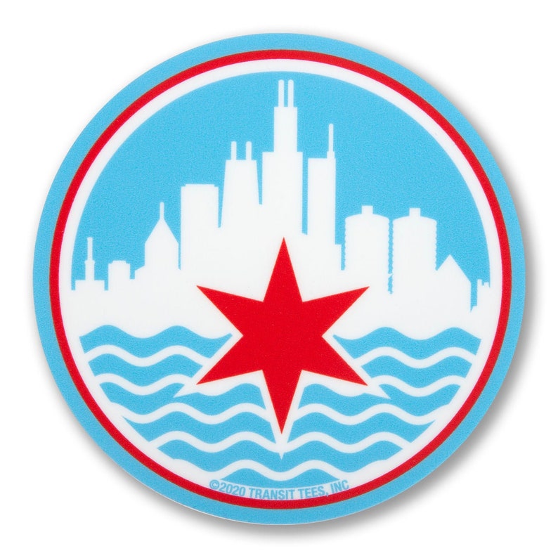 Chicagoan Sticker Chicago Skyline Sticker Chicago Sticker - Etsy