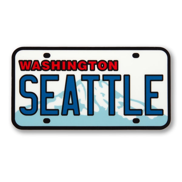 Washington License Plate Sticker - Etsy