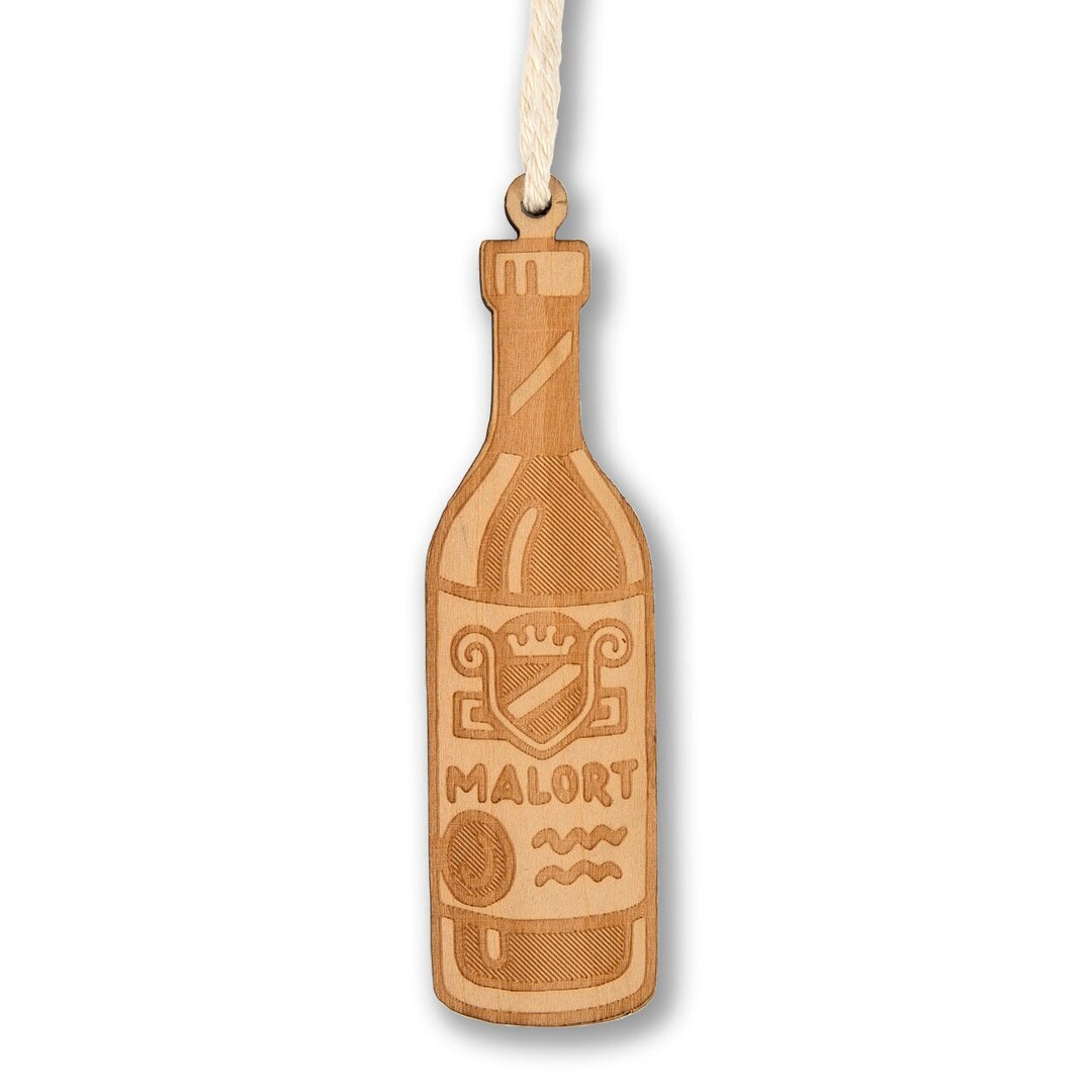 Malört Bottle Wooden Ornament Malort Ornament, Malort Gift, Chicago ...