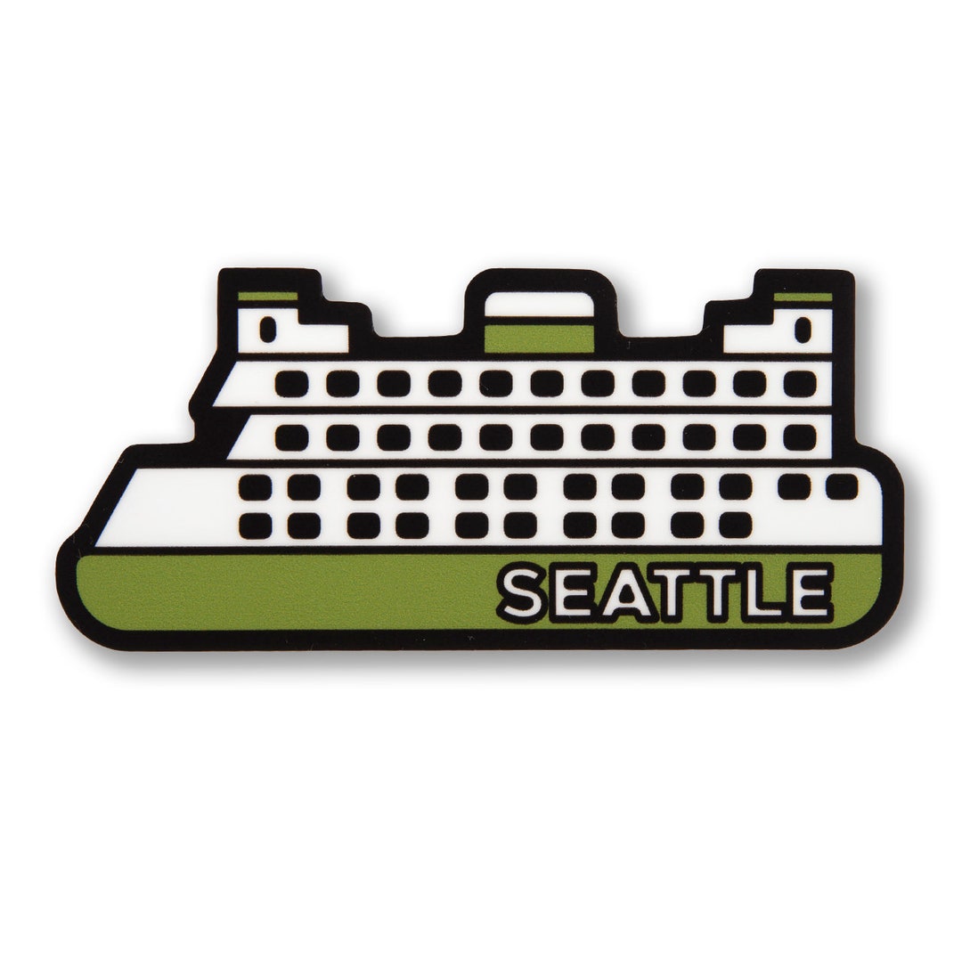Puget Sound Ferry Sticker - Seattle Ferry Sticker, Seattle Sticker ...