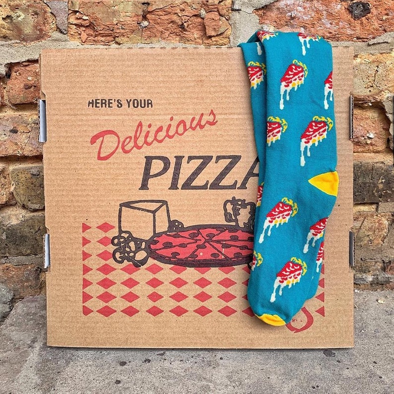 Chicago Deep Dish Pizza Dress Socks - Chicago Socks, Pizza Socks ...