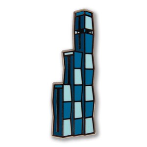 Saint Tower Enamel Pin - Chicago Gift, Chicago Enamel Pin, Architecture ...