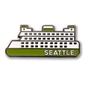 Puget Sound Ferry Enamel Pin - Seattle Ferry Enamel Pin, Seattle Enamel ...