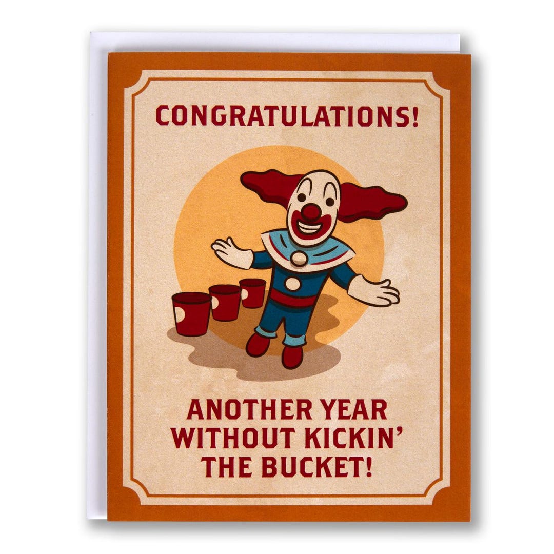 Clown Buckets - Birthday Card - Great Gift for Chicago Locals, Clown ...