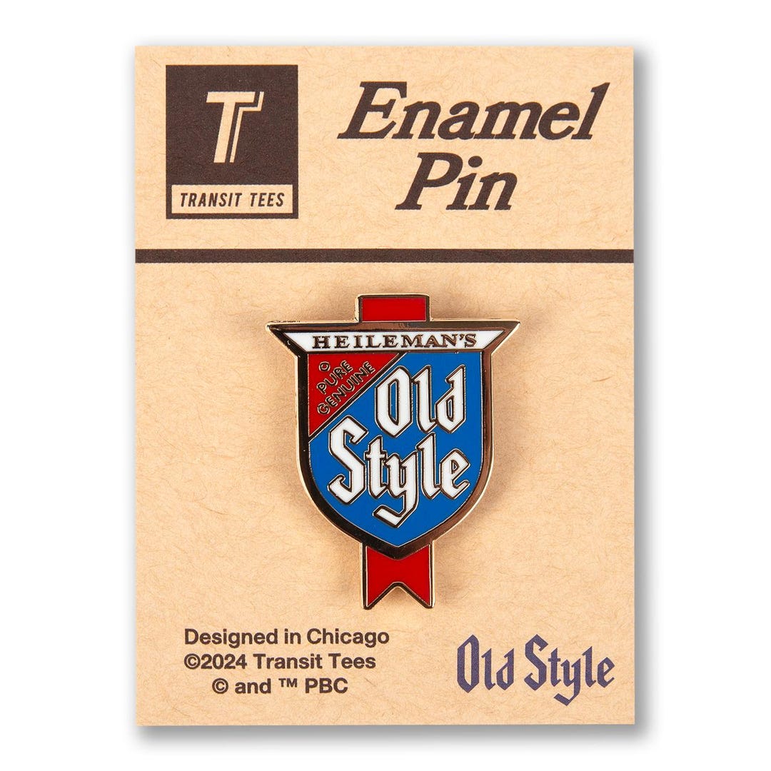 Old Style Enamel Pin - Old Style Pin, Chicago Beer Gift, Old Style Sign ...