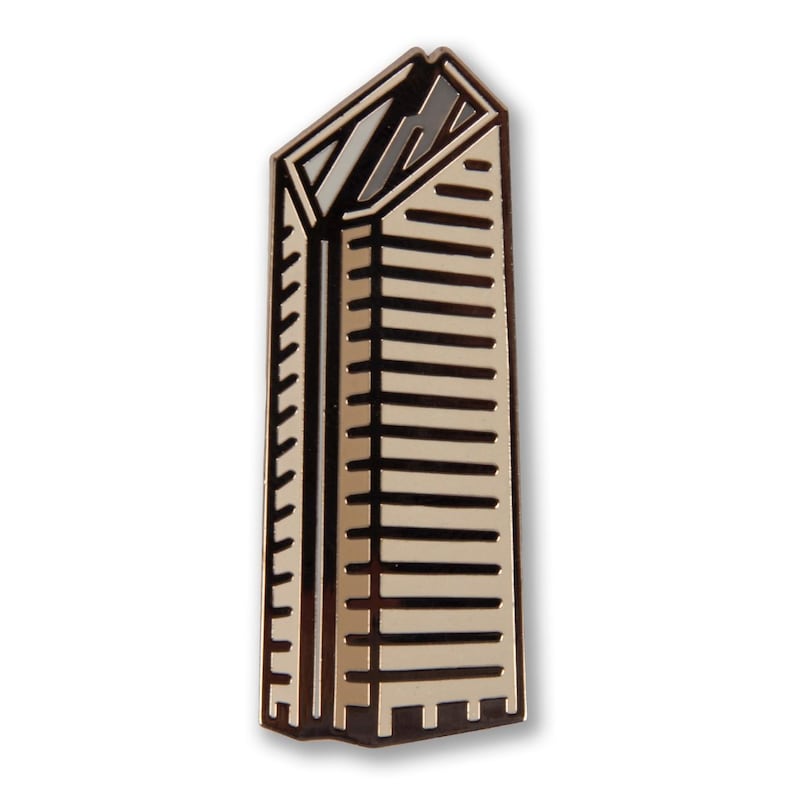Diamond Building Enamel Pin - Chicago Gift, Chicago Enamel Pin ...
