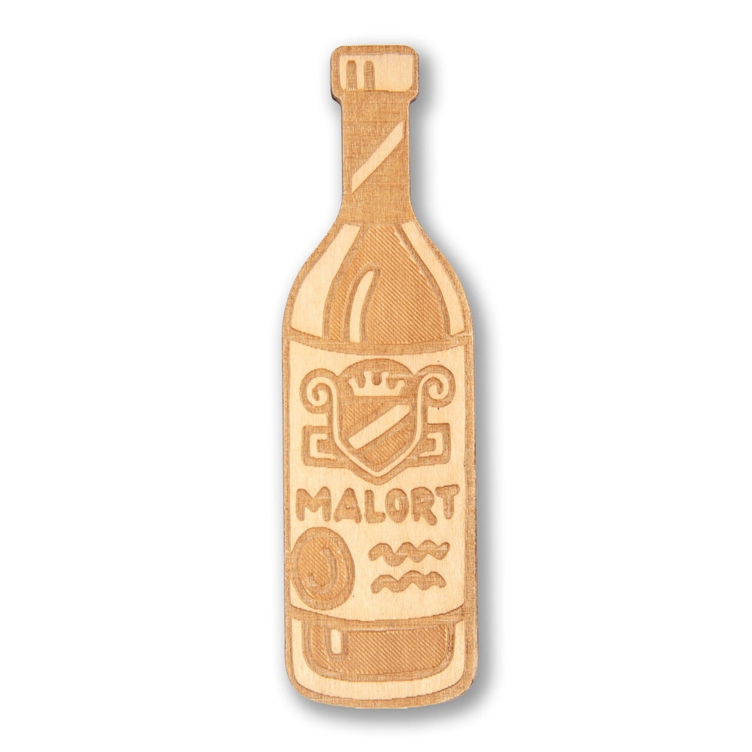 Malört Bottle Wooden Magnet Malort Magnet, Malort Gift, Chicago Magnet ...