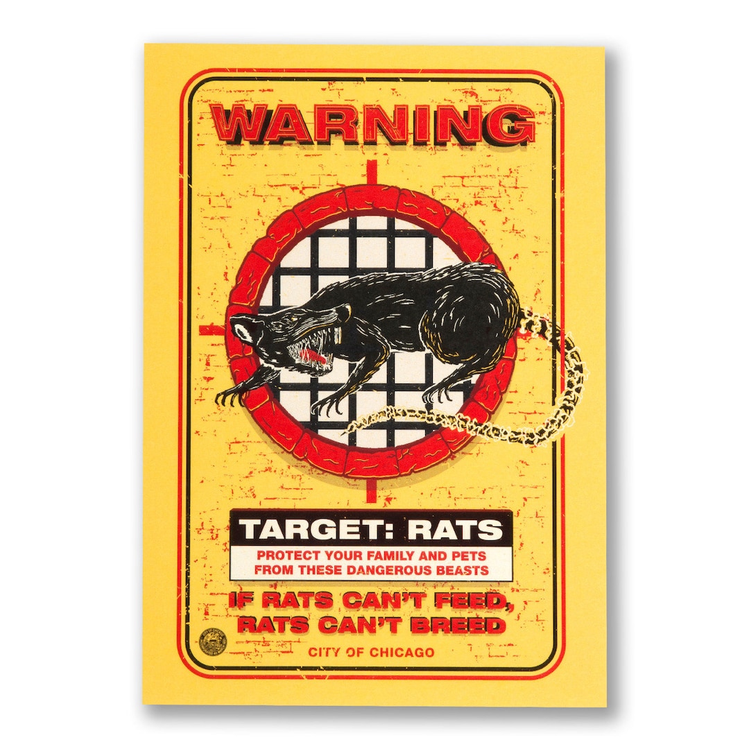 Target Rat Postcard - Chicago Postcard, Homesick Chicago, Chicago Gift ...
