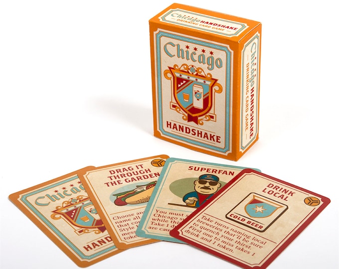 Chicago Handshake Drinking Card Game Drinking Game Chicago - Etsy