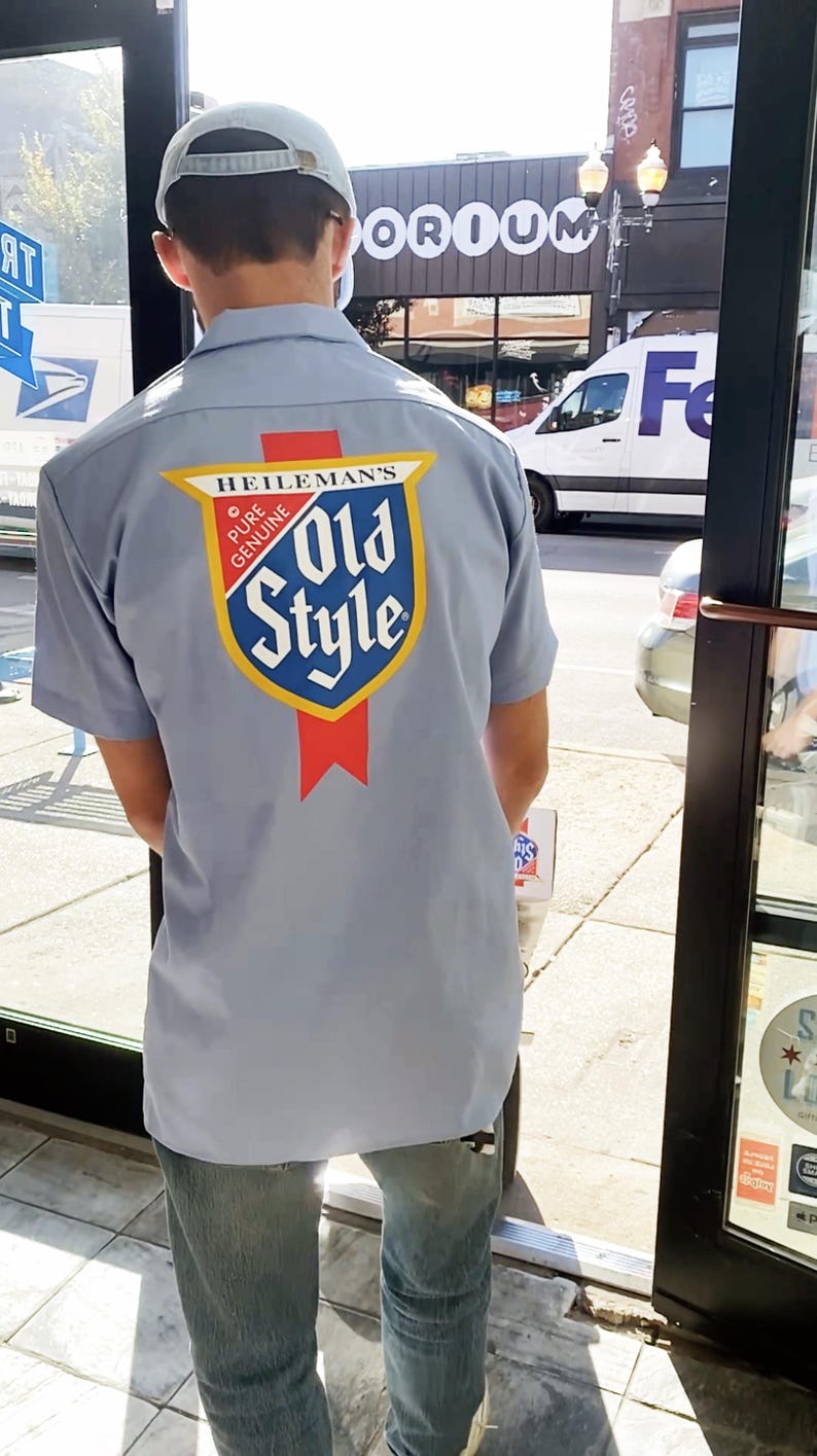 Old Style Logo Work Shirt - Unisex - Vintage Beer, Old Style, Vintage ...