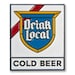 Drink Local Sign Enamel Pin - Cast in Metal - Old Style Pin, Chicago ...