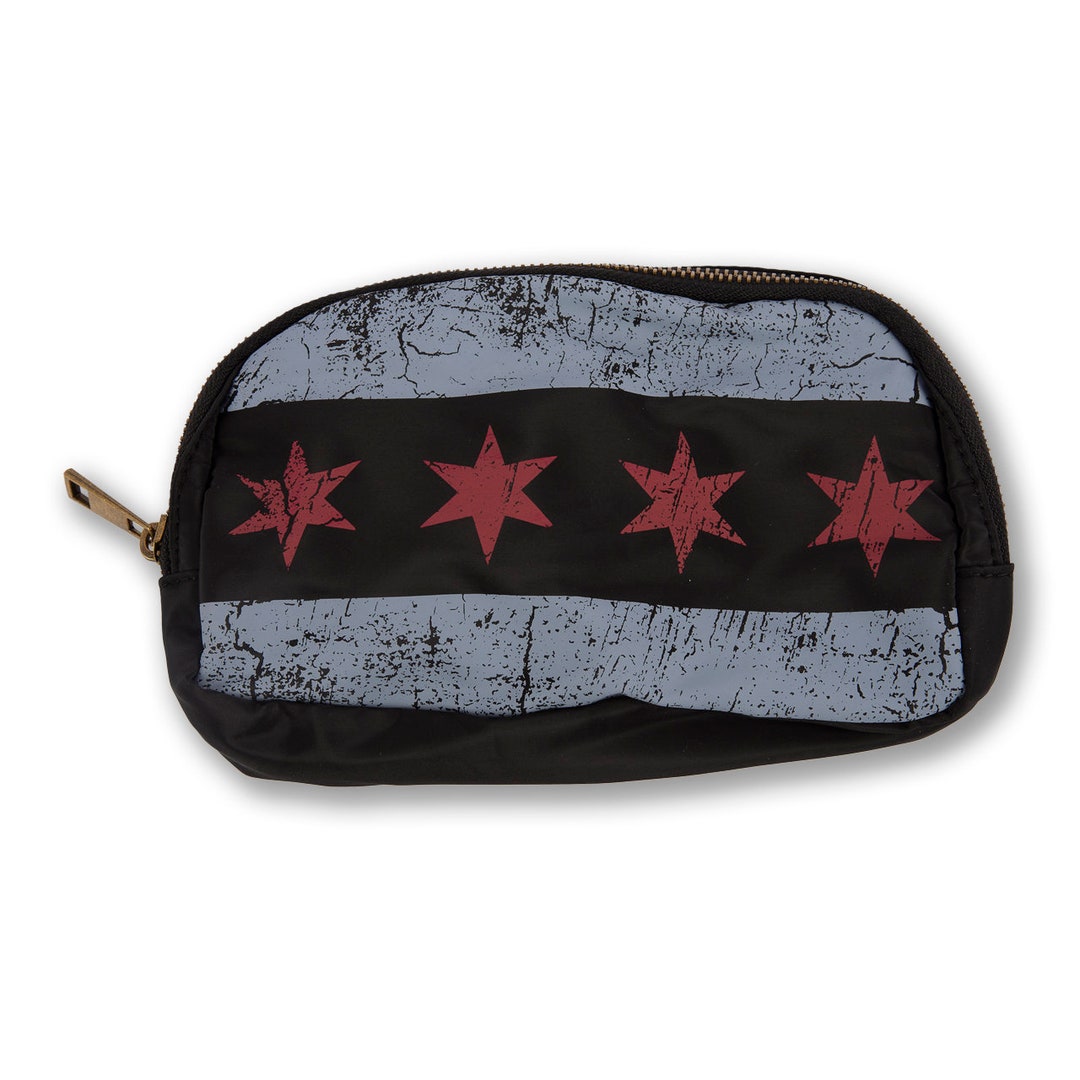 Distressed Chicago Flag Belt Bag - Chicago Gift, Chicago Sling Bag ...