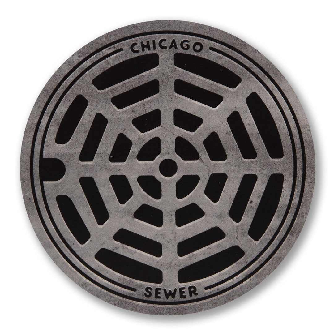 Chicago Sewer Sticker Pack of 4 Chicago Laptop Decal, Chicago Sewer ...