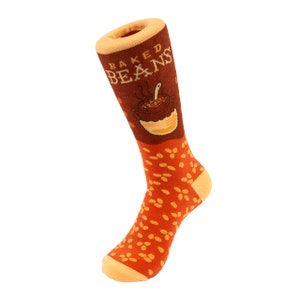 Baked Beans Dress Socks - Bean Socks, Baked Beans Gift, Boston Socks ...