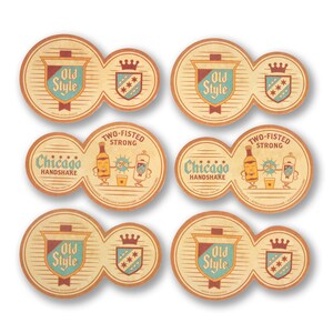 Chicago Handshake Combo Coaster - Pack of 6 - Old Style Coaster, Malört ...