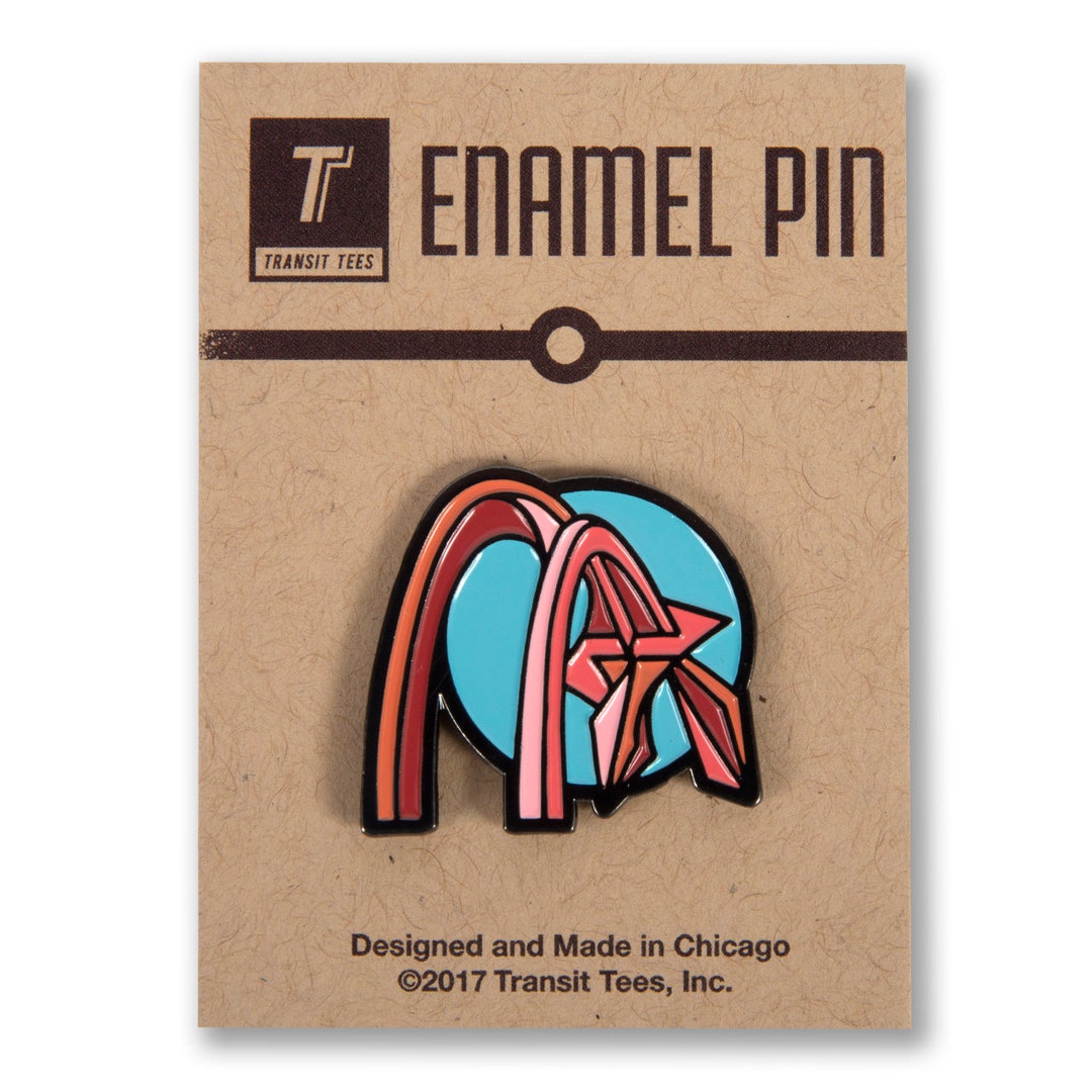 Flamingo Enamel Pin Chicago Enamel Pin, Chicago Sculptures, Art Enamel ...
