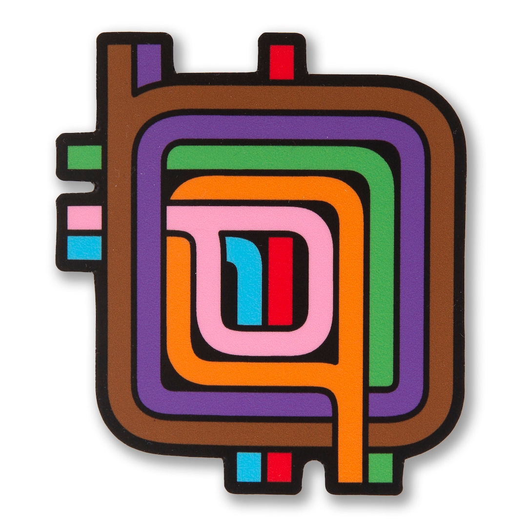 Chicago Loop Stripe Sticker - Chicago Sticker, Chicago Train Lines Gift ...