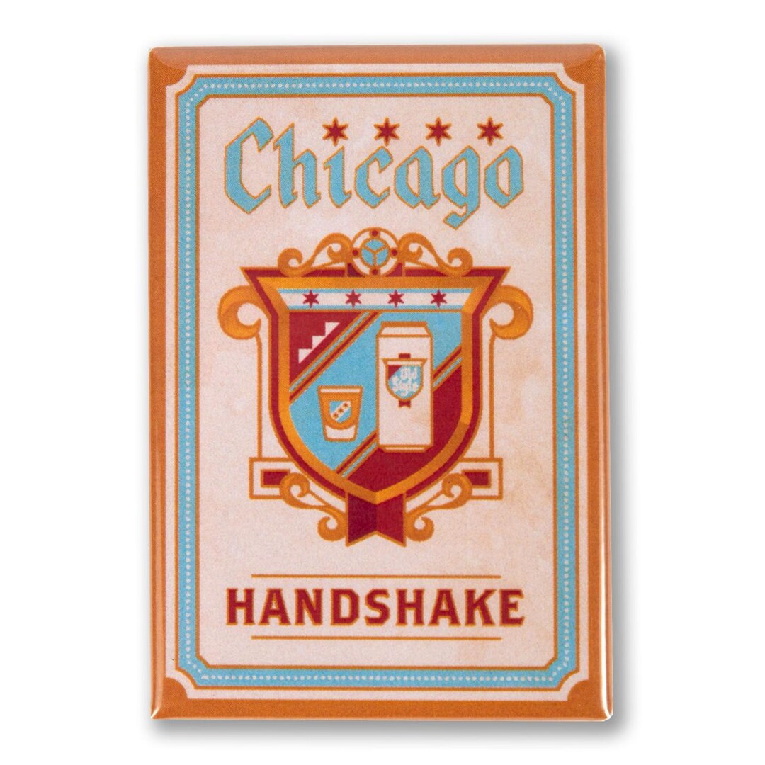 Chicago Handshake 3" X 2" Magnet - Chicago Handshake, Malört Magnet ...