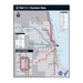 CTA Rail System Map Poster - Features All Lines: Red, Orange, Blue ...