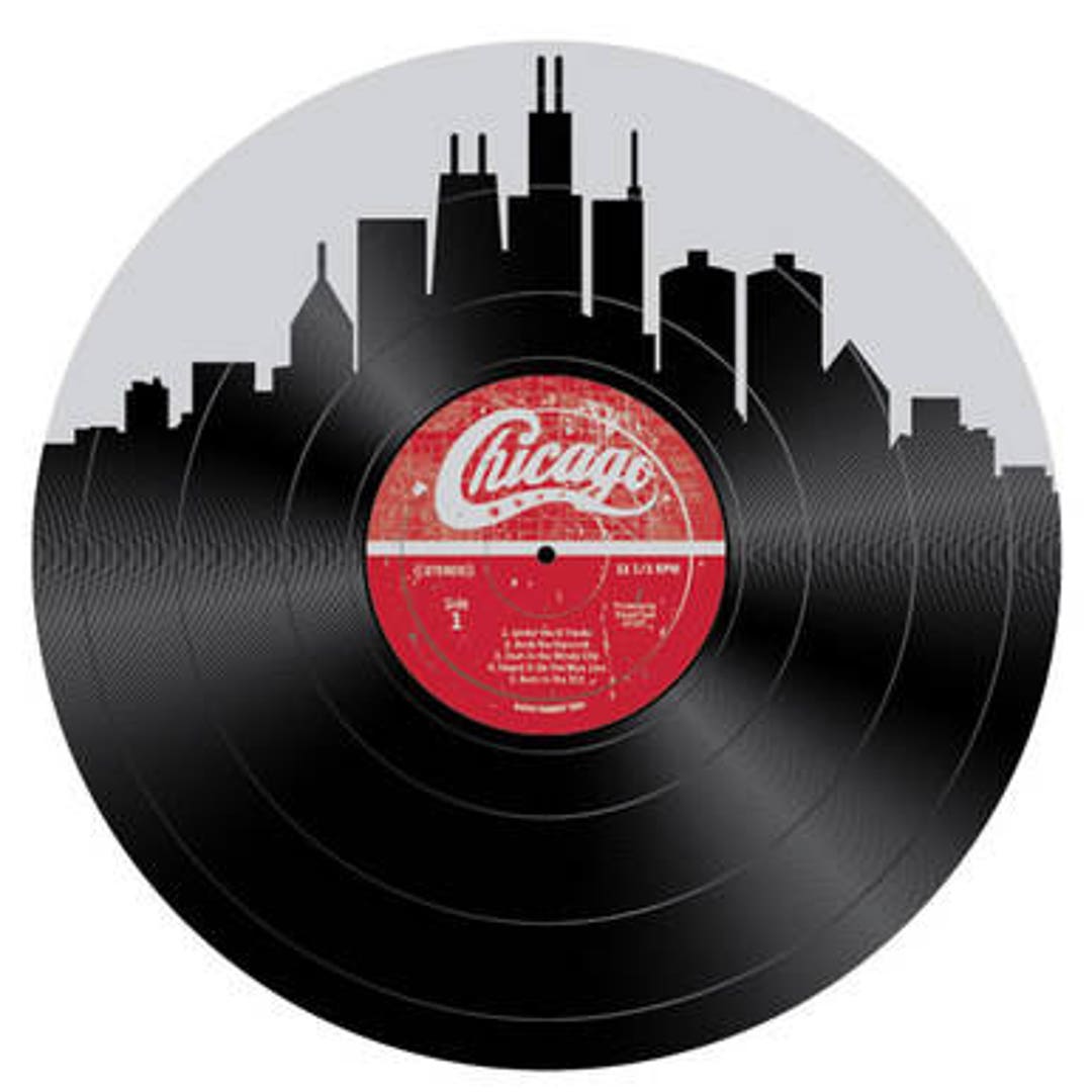 Chicago Vinyl Skyline Sticker - Chicago Sticker, Chicago Skyline ...