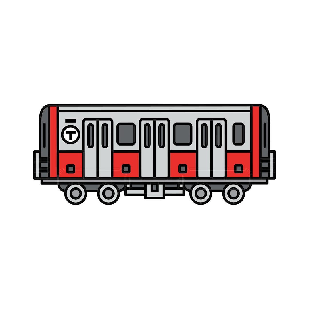 Boston "t" Line Stickers - Red Line - Boston Sticker, Boston Sticker ...