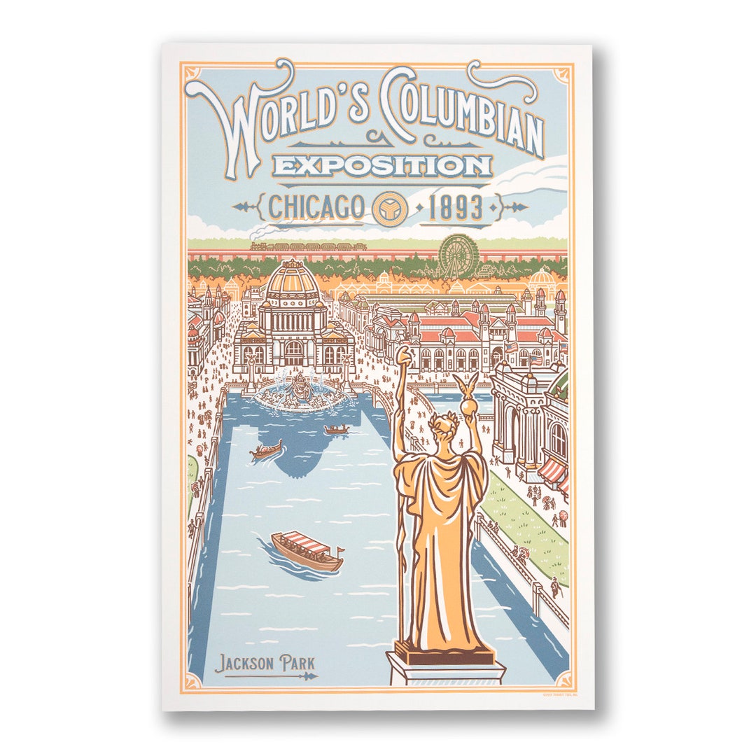 World's Exposition Printed Poster Chicago Columbian Exposition, Vintage ...