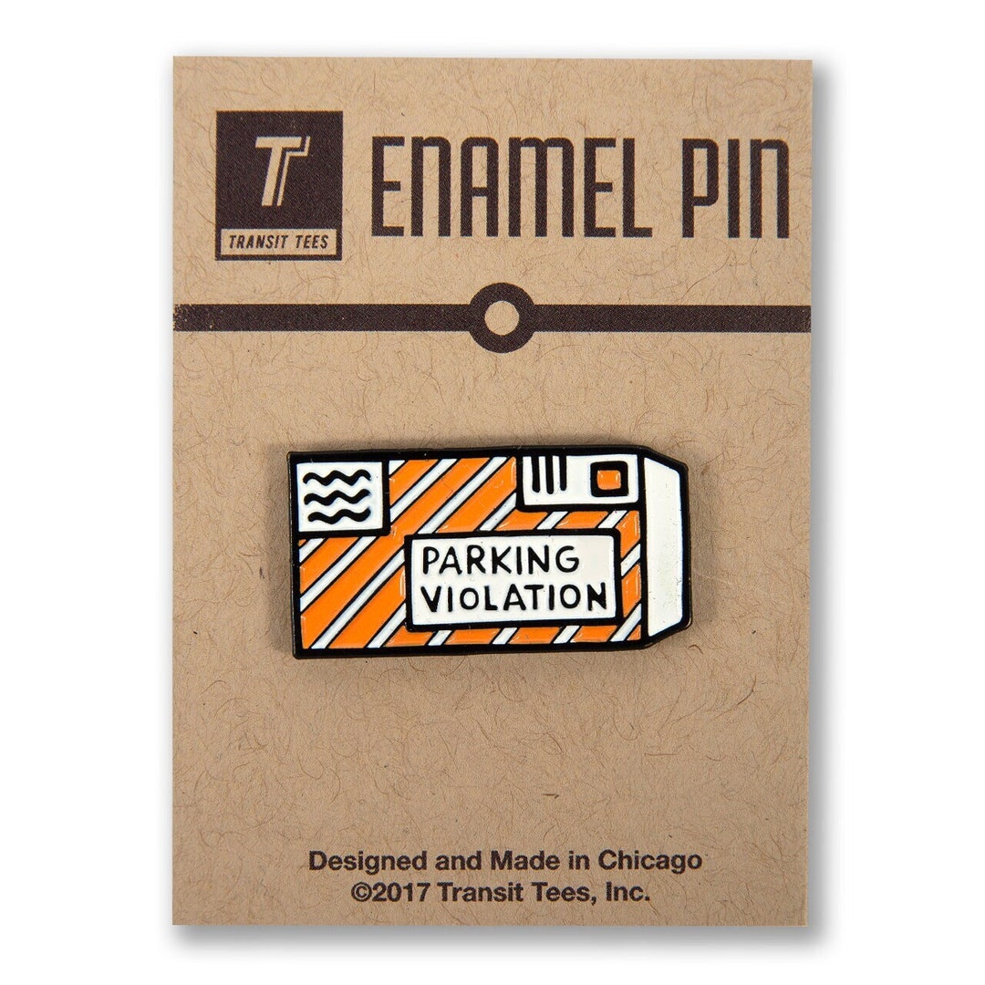 Chicago Parking Ticket Enamel Pin Cast in Metal Great Gift Chicago ...