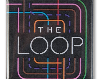 Loop Map 3 X 2 Magnet Chicago Loop, Chicago Decor, Chicago Map, CTA ...