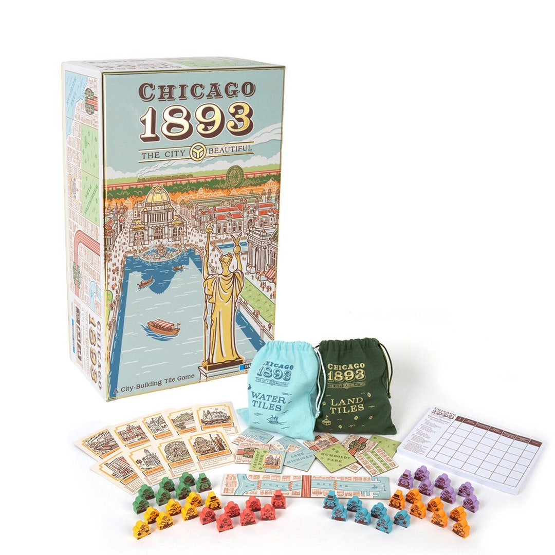 Chicago 1893: the City Beautiful Tile Game - Chicago Game, Tile Game ...