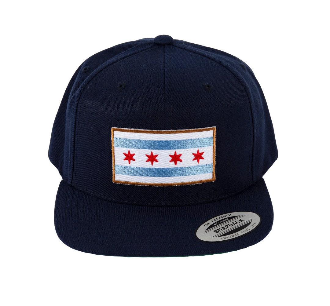 Chicago Flag Snapback Hat - Navy - Chicago Flag Hat, Chicago Gift ...
