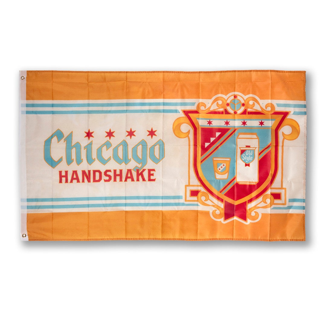 Chicago Handshake 3' X 5' Polyester Flag - Chicago Handshake, Old Style ...