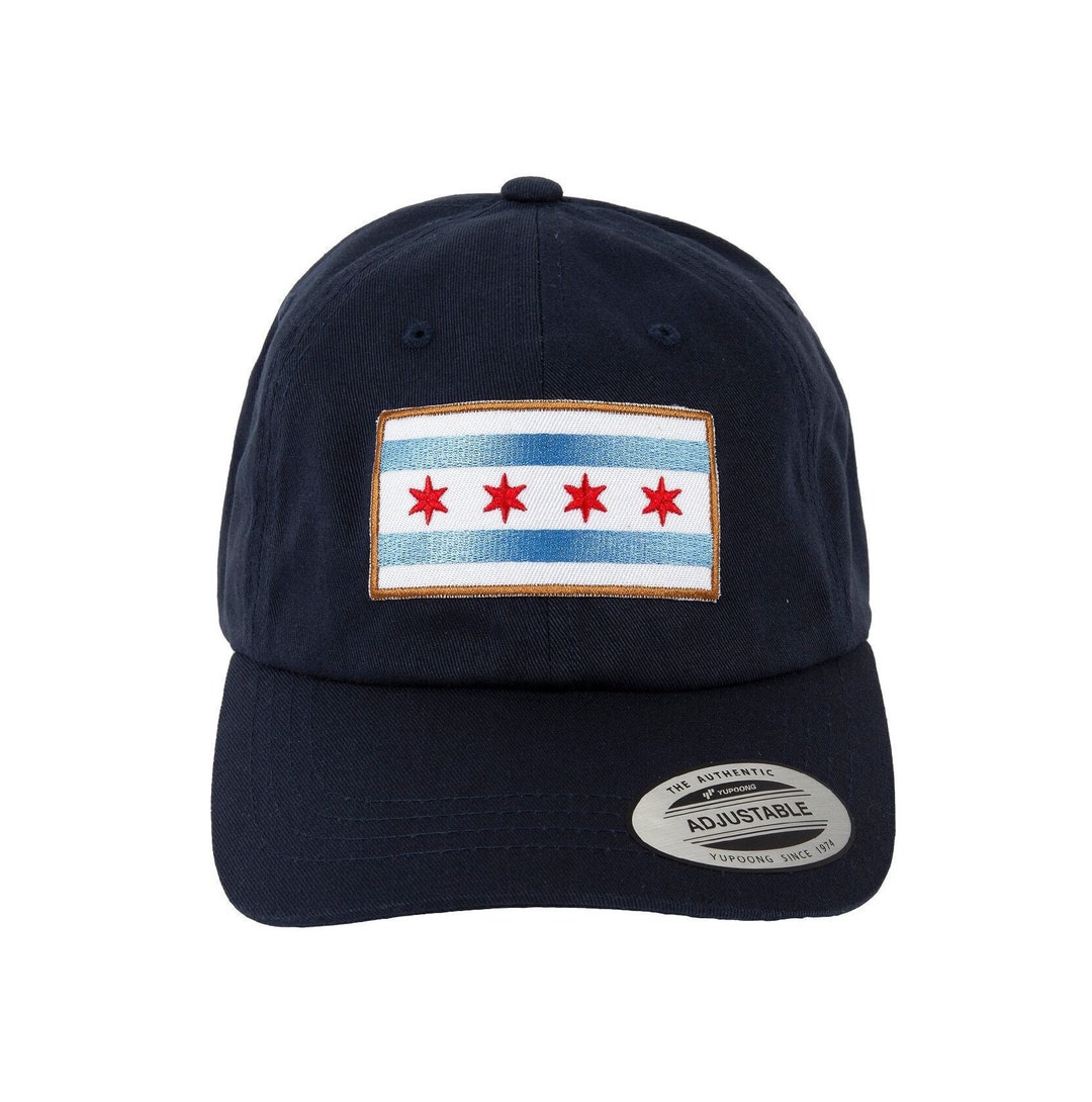 Chicago Flag Baseball Hat - Navy - Chicago Hat, Chicago Flag Hat ...