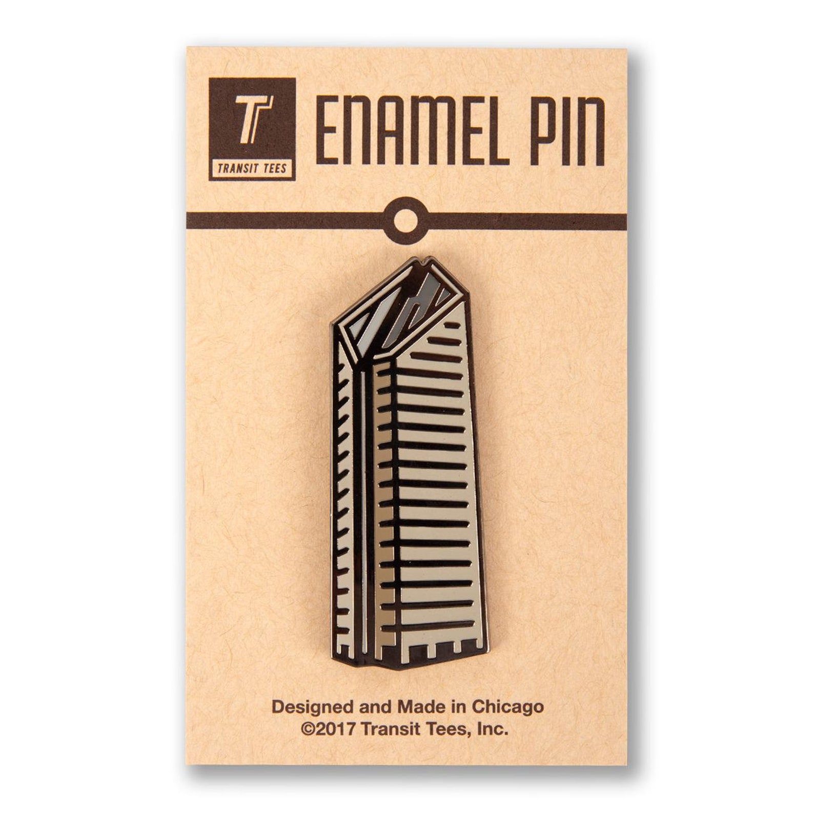 Diamond Building Enamel Pin - Chicago Gift, Chicago Enamel Pin ...